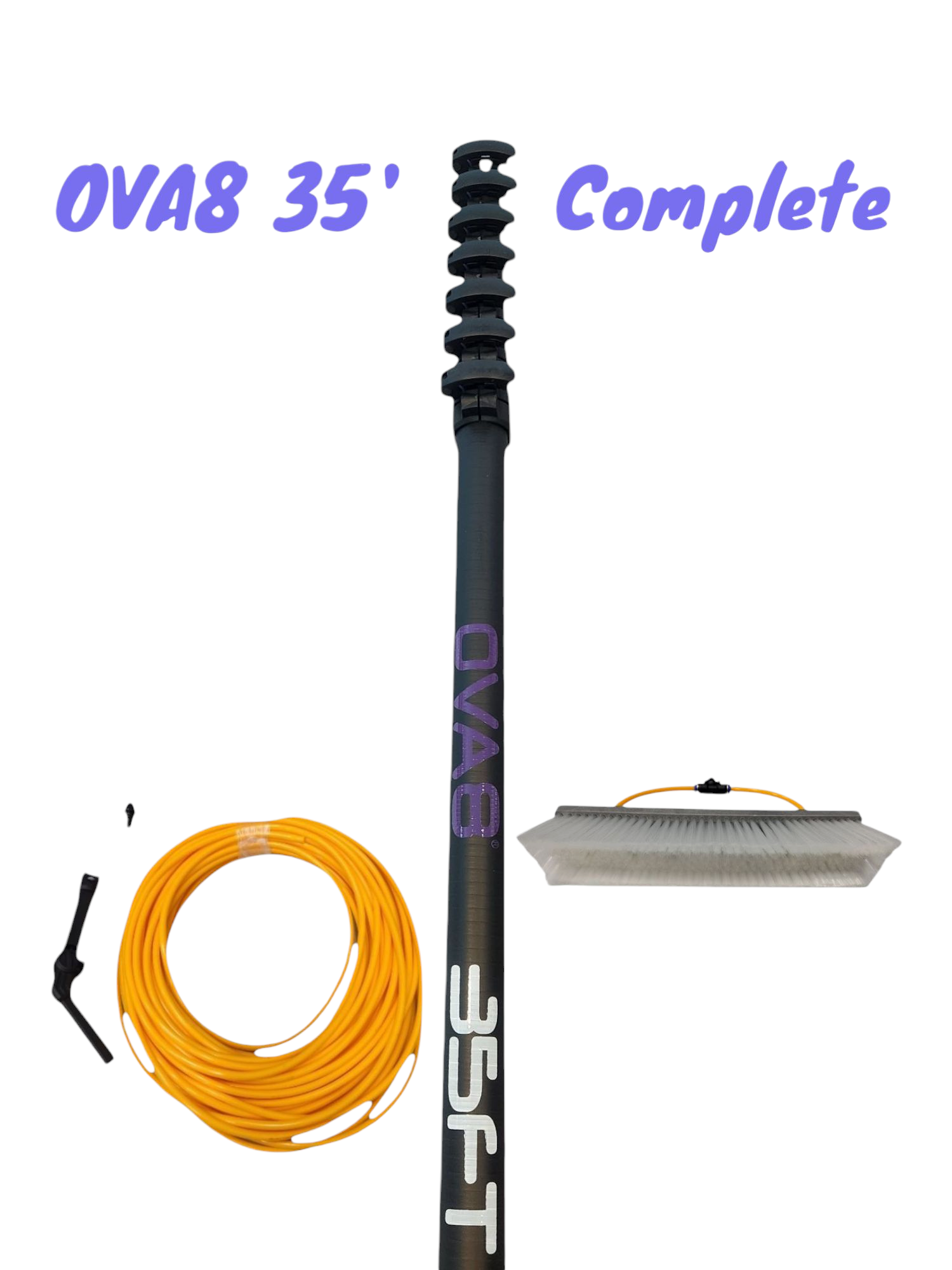 OVA8 35' Standard Water Fed Pole 7 sections, with complete kit | Window ...